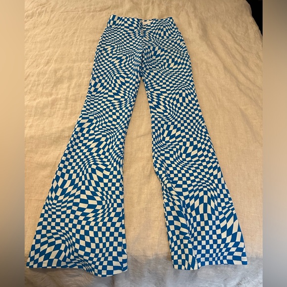 Garage | Pants & Jumpsuits | Garage Retro Checkered Bell Bottoms | Poshmark